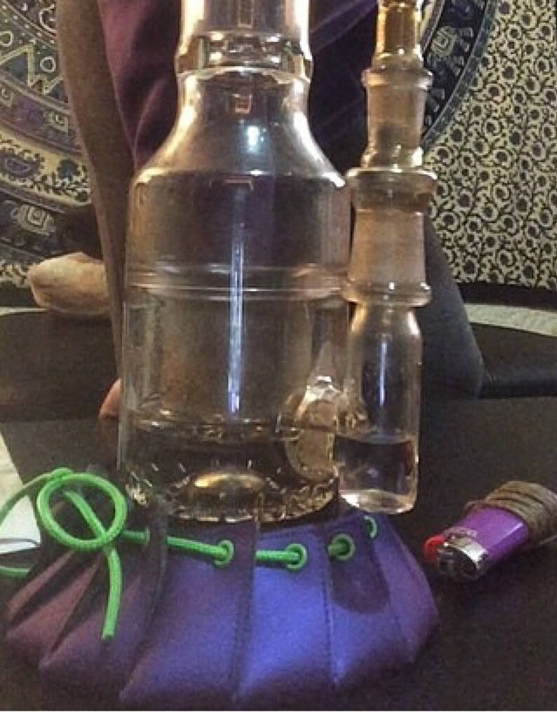 Kush Gift Kushin™ Glass Water Pipe Cozy Iridescent Purple - Etsy