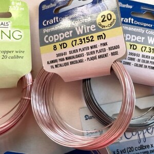 20 Gauge Craft Wire Lot Colored Copper Artistic Wire Crafting Wire - Etsy