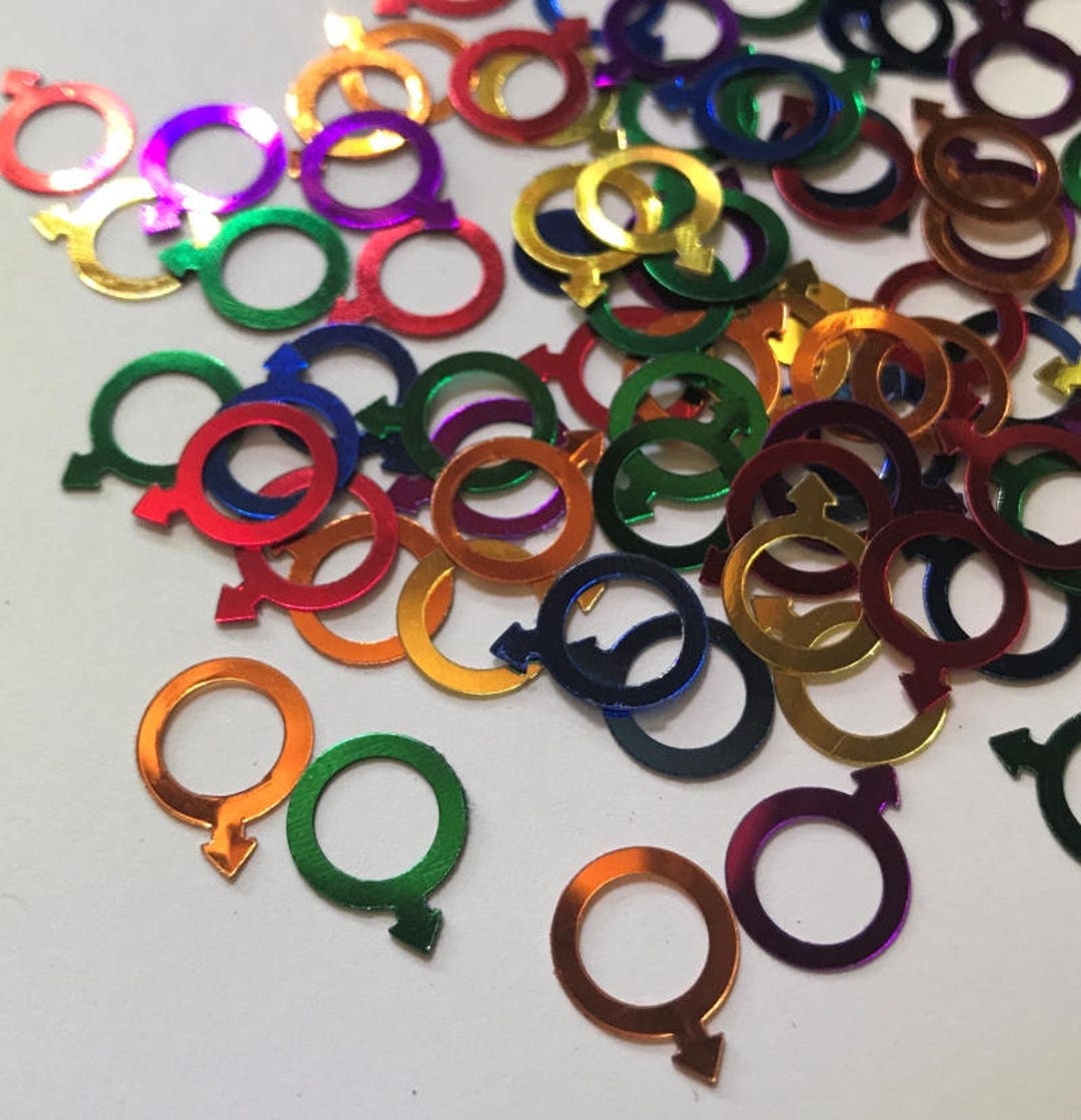 Metallic Gay Pride Confetti Wedding Decorations Lesbian Gay Coming Out ...