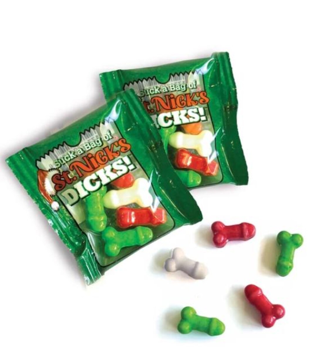 Suck a Bag of St Nick's Dicks Penis Candy Christmas Party Favors ...