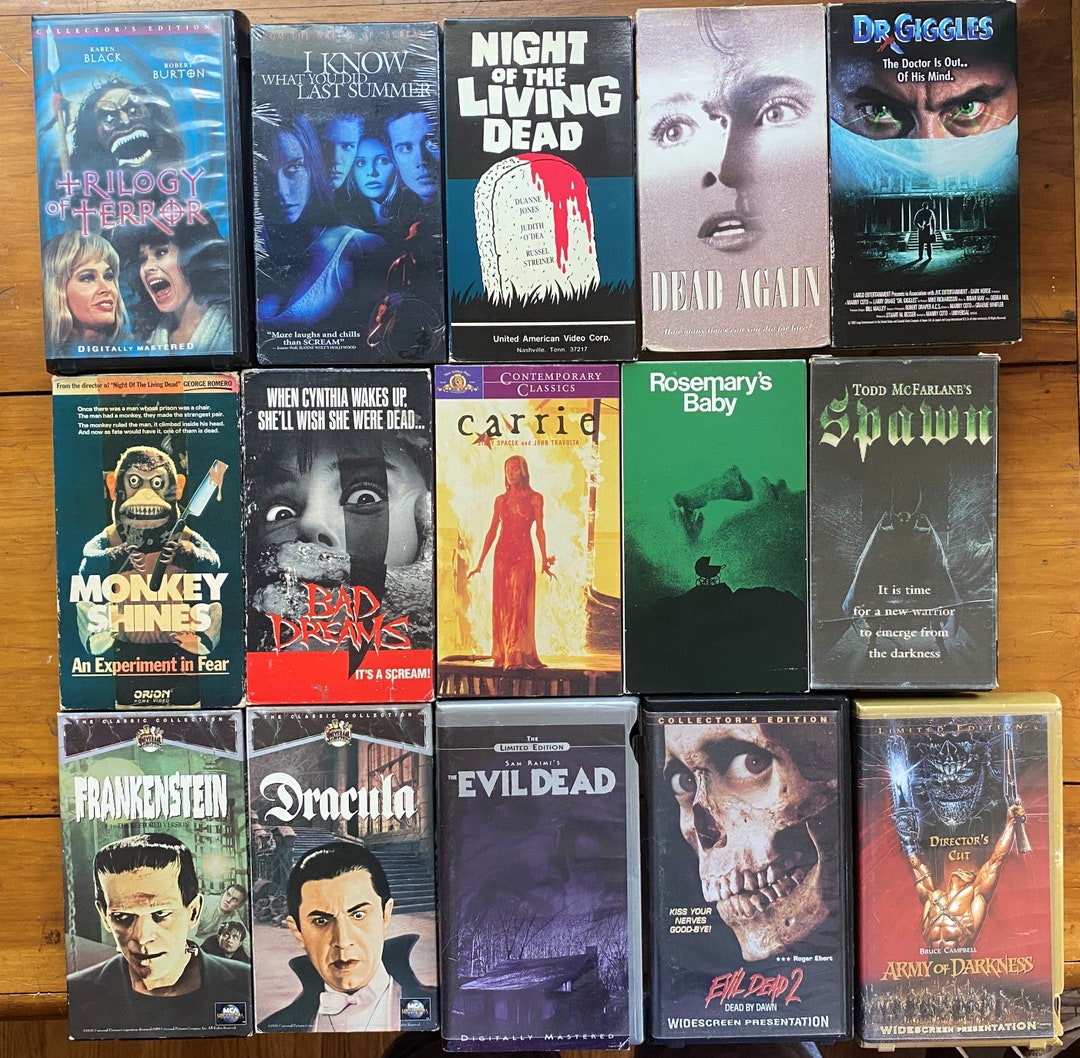 Vintage VHS Cassette Tapes Horror Movies Halloween Classics Rosemary's ...
