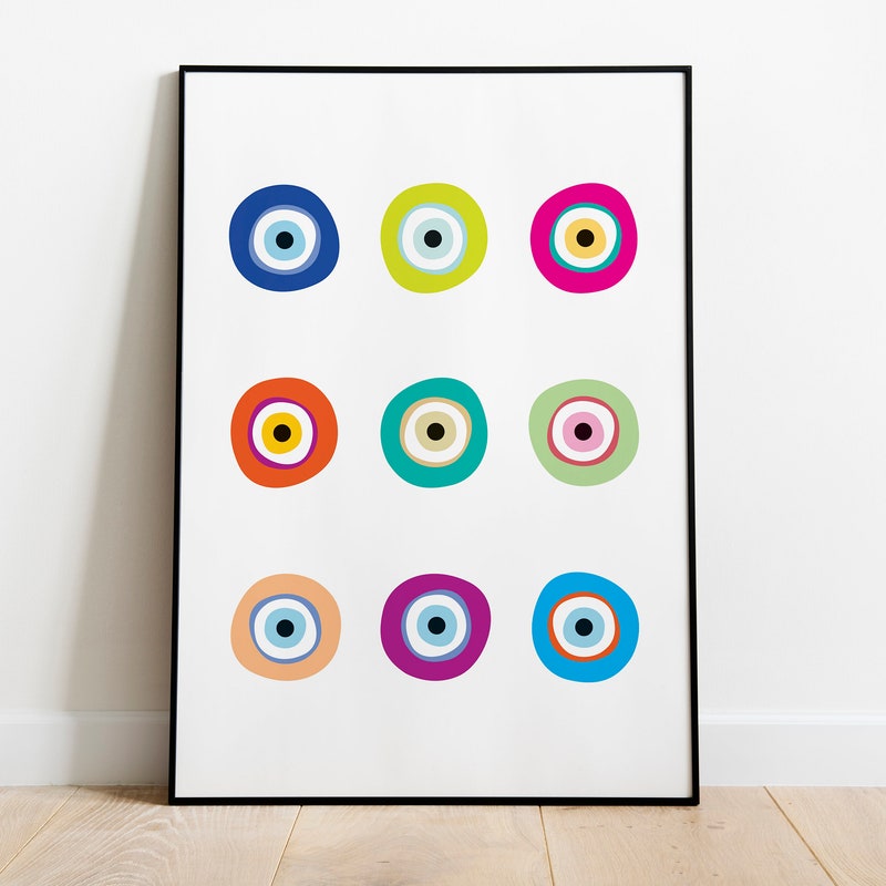 Evil Eye Print - Etsy