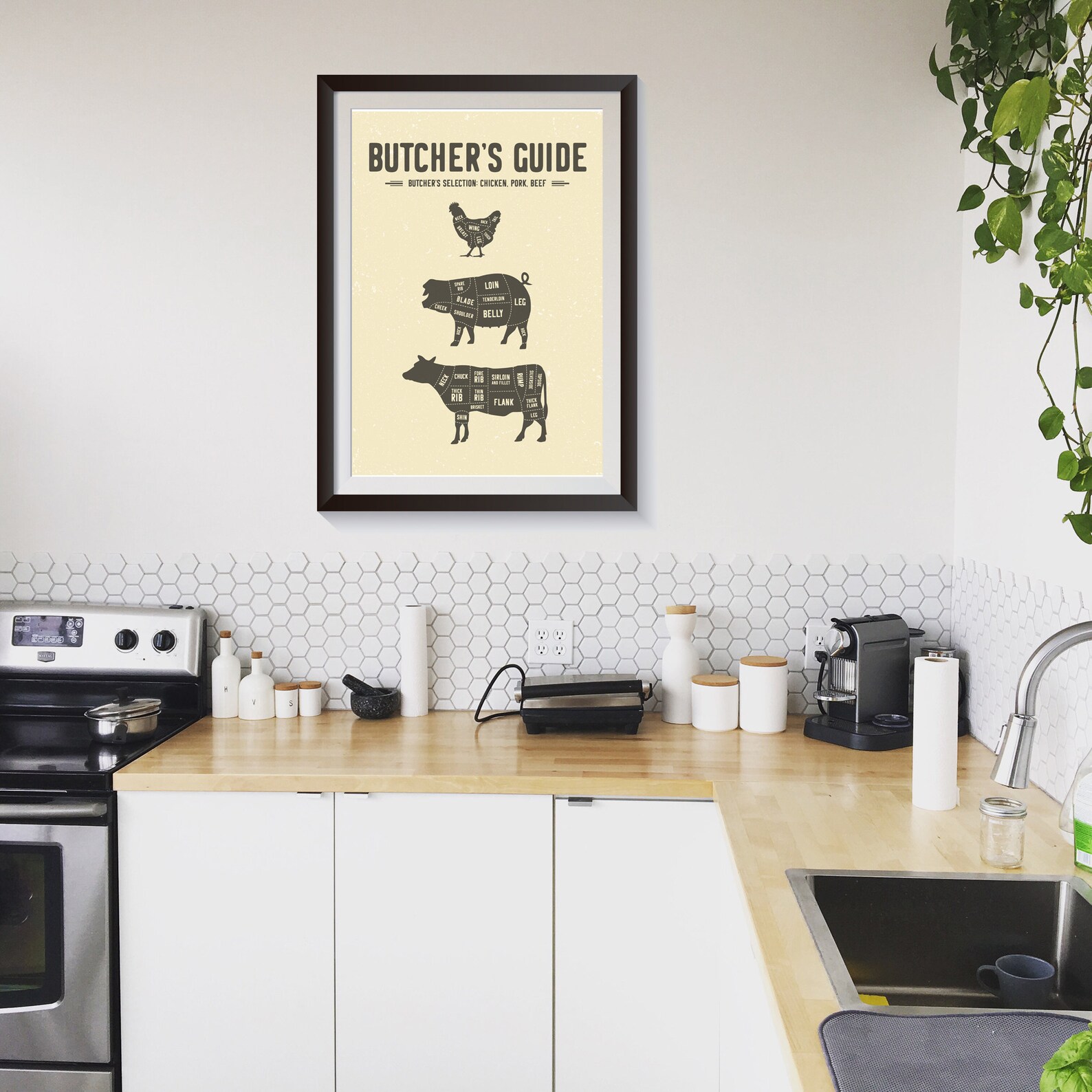 Butcher Cuts Butcher Chart Butcher Diagram Butcher Guide Butcher's ...