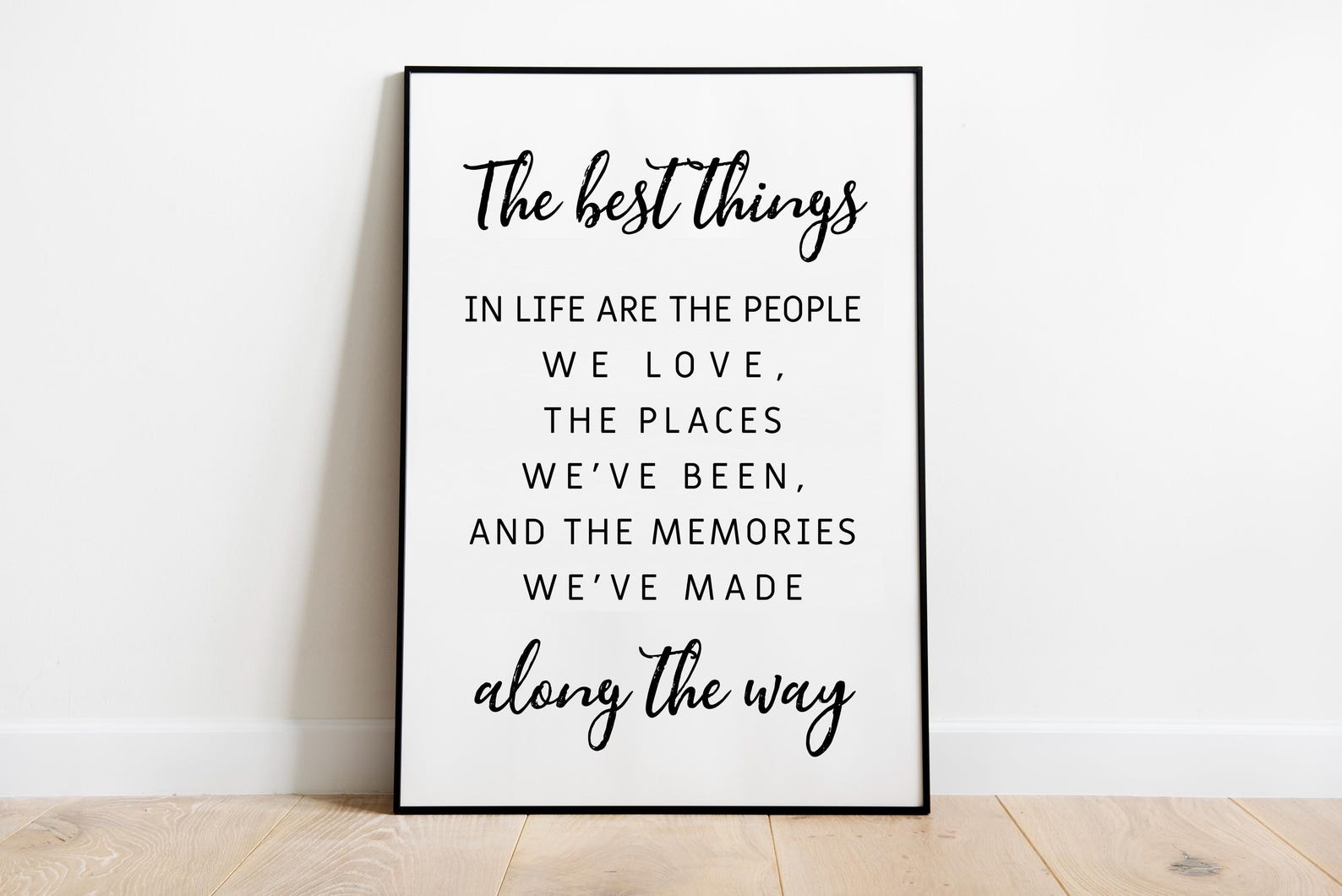 The Best Things in Life, Printable Wall Art, Inspirational Quote ...
