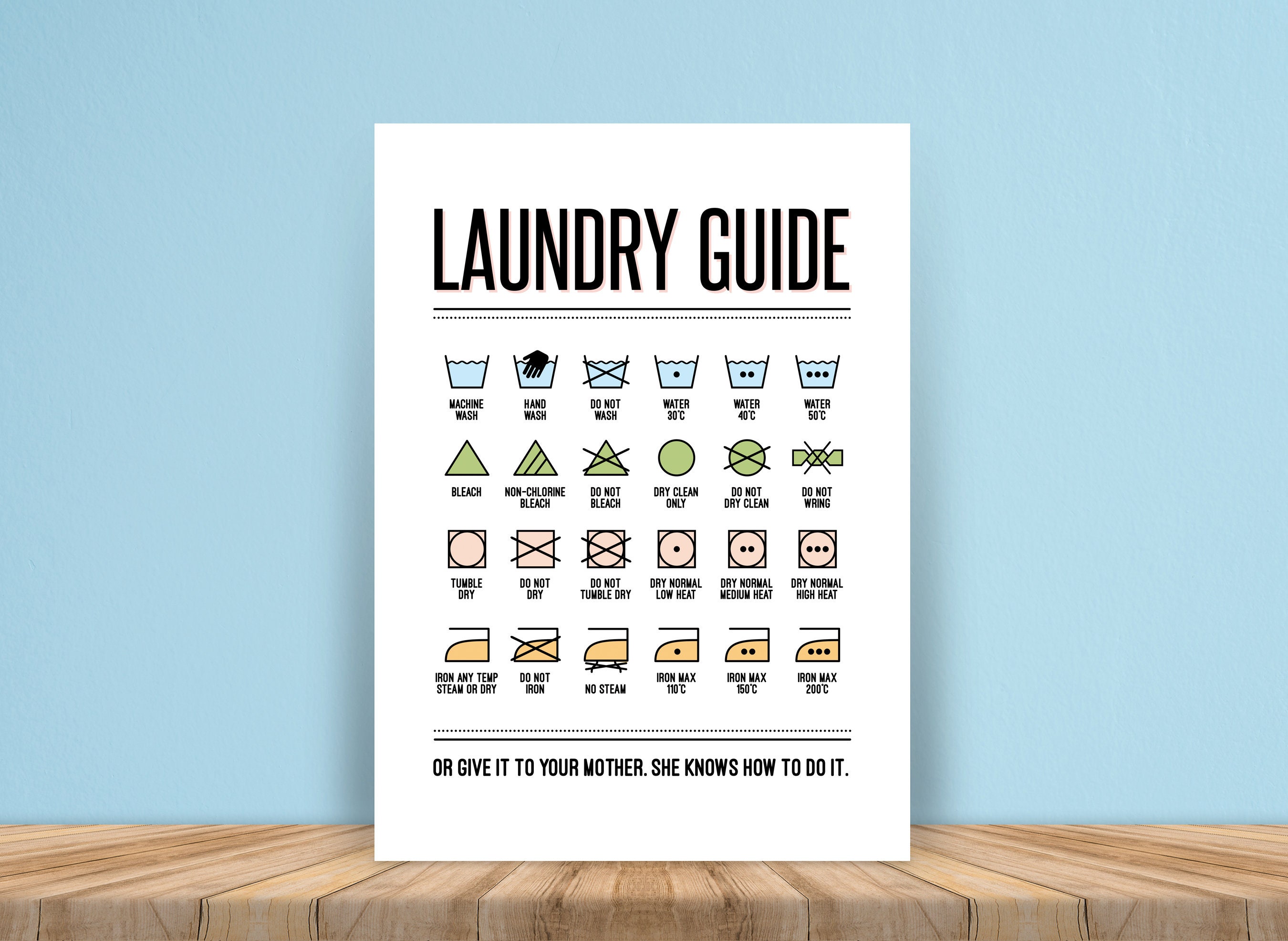 Laundry Guide Laundry Room Laundry Rules Laundry Decor Laundry Sign ...