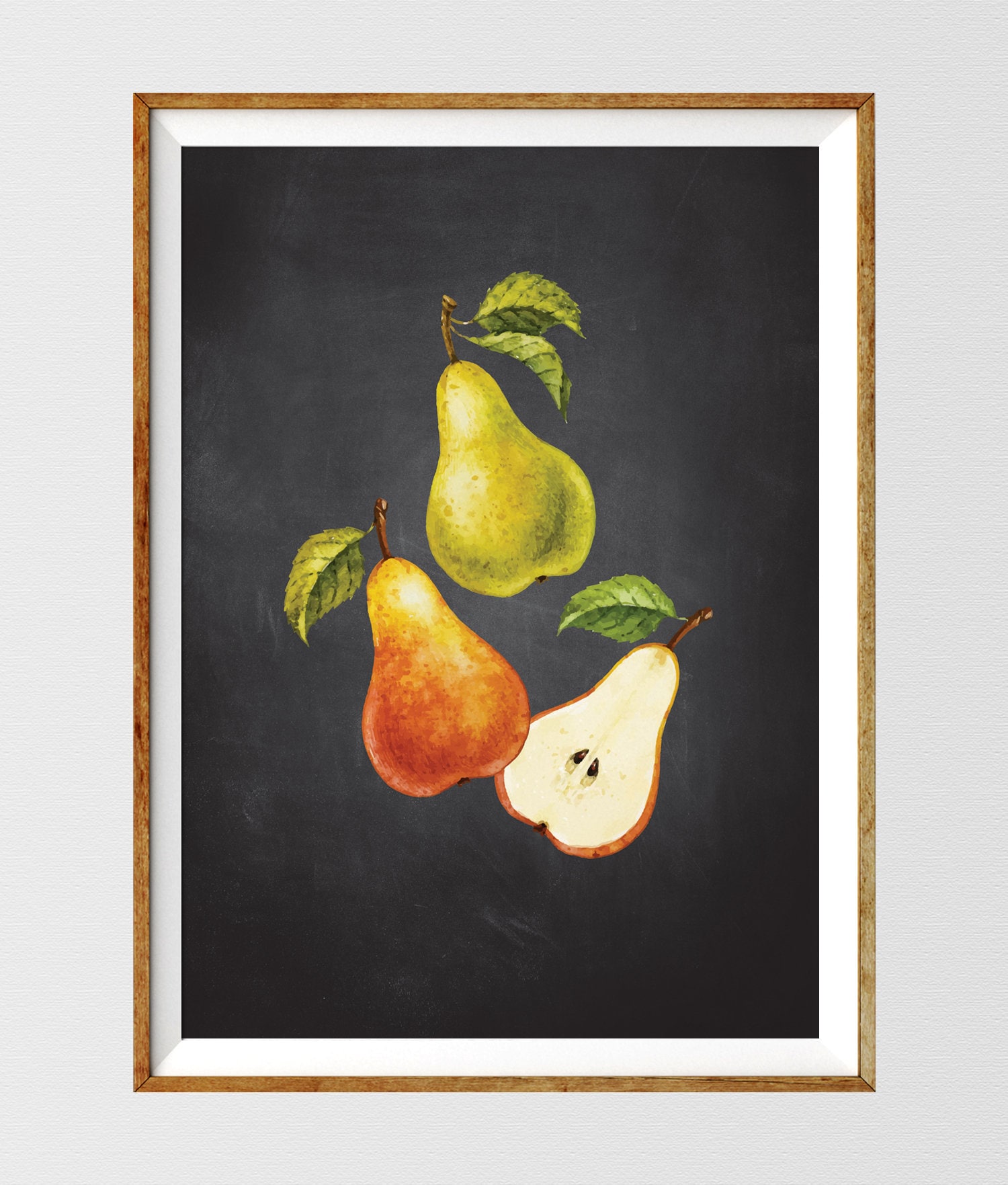 Pear Print Pear Decor Print Pear Wall Art Pear Watercolor - Etsy France