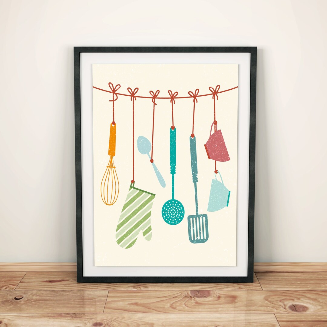 Kitchen Decor Kitchen Utensils Kitchen Tools Kitchen Wall Art Digital ...