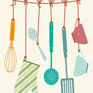 Kitchen Decor Kitchen Utensils Kitchen Tools Kitchen Wall Art Digital ...