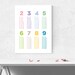 Multiplication Table, Educational Print, Printable Multiplication Table ...