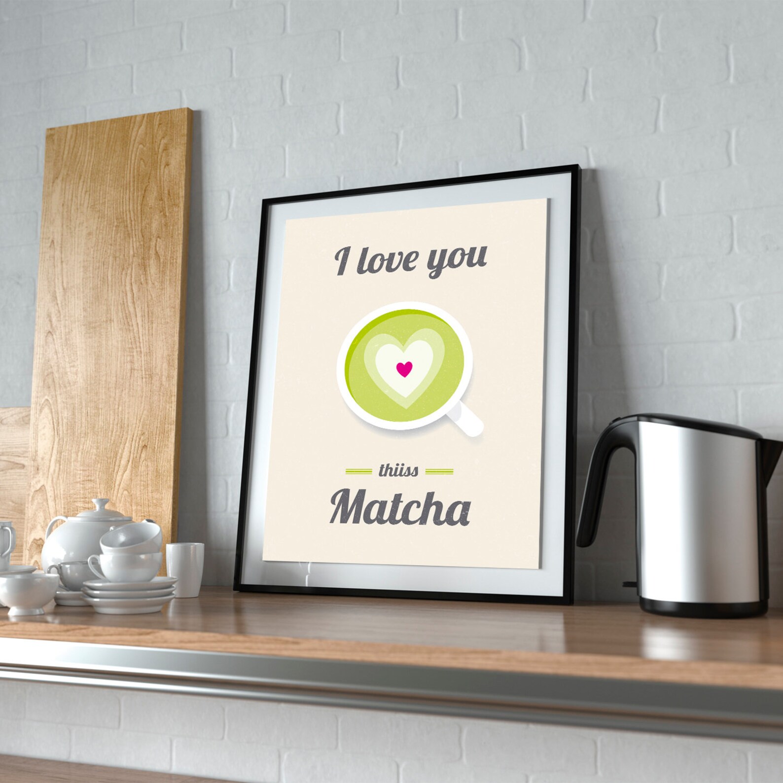 I Love You This Matcha Matcha Tea Poster Matcha Tea Quote - Etsy