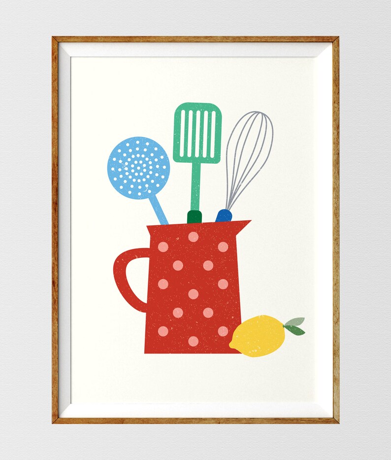 Utensils Kitchen Print Kitchen Art Kitchen Wall Art Kitchen - Etsy