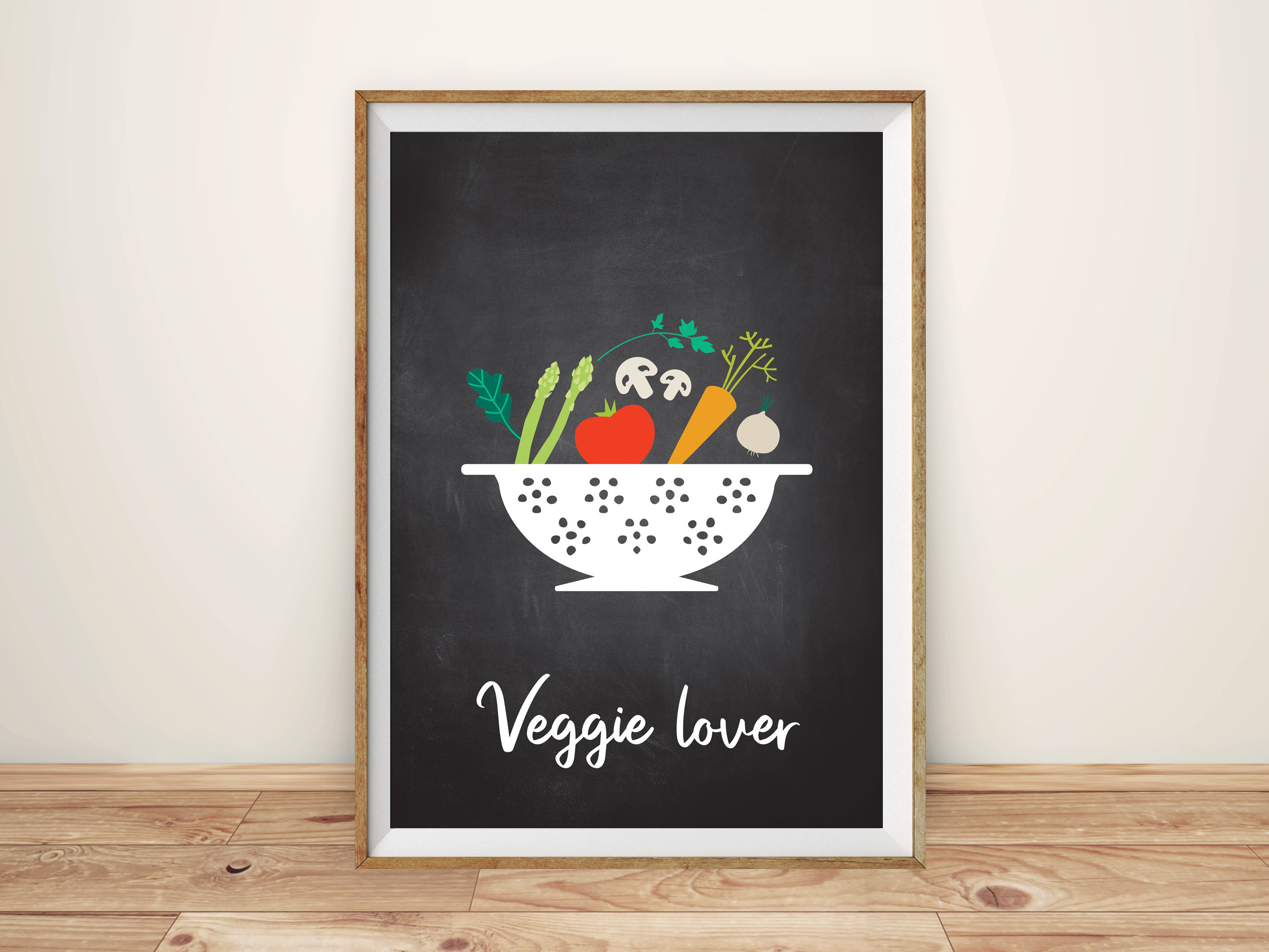 Veggie Lover Vegetables Print Kitchen Print Kitchen Wall Art Kitchen ...