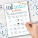 Printable 50th Class Reunion Bingo Game, Class of 1975 1976 1977 Party ...