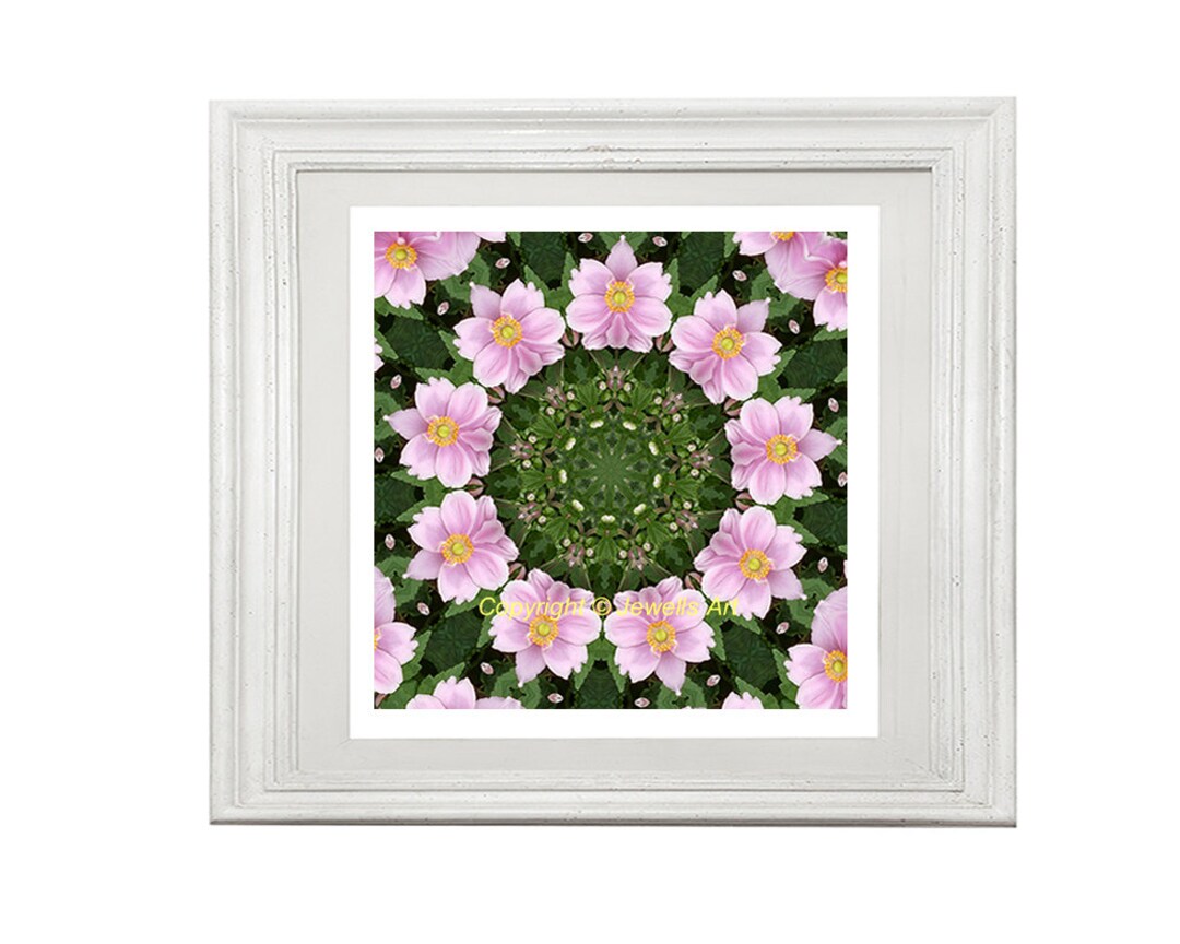 Pink Flower Mandala 2 Print Instant Digital Download, Printable Art ...