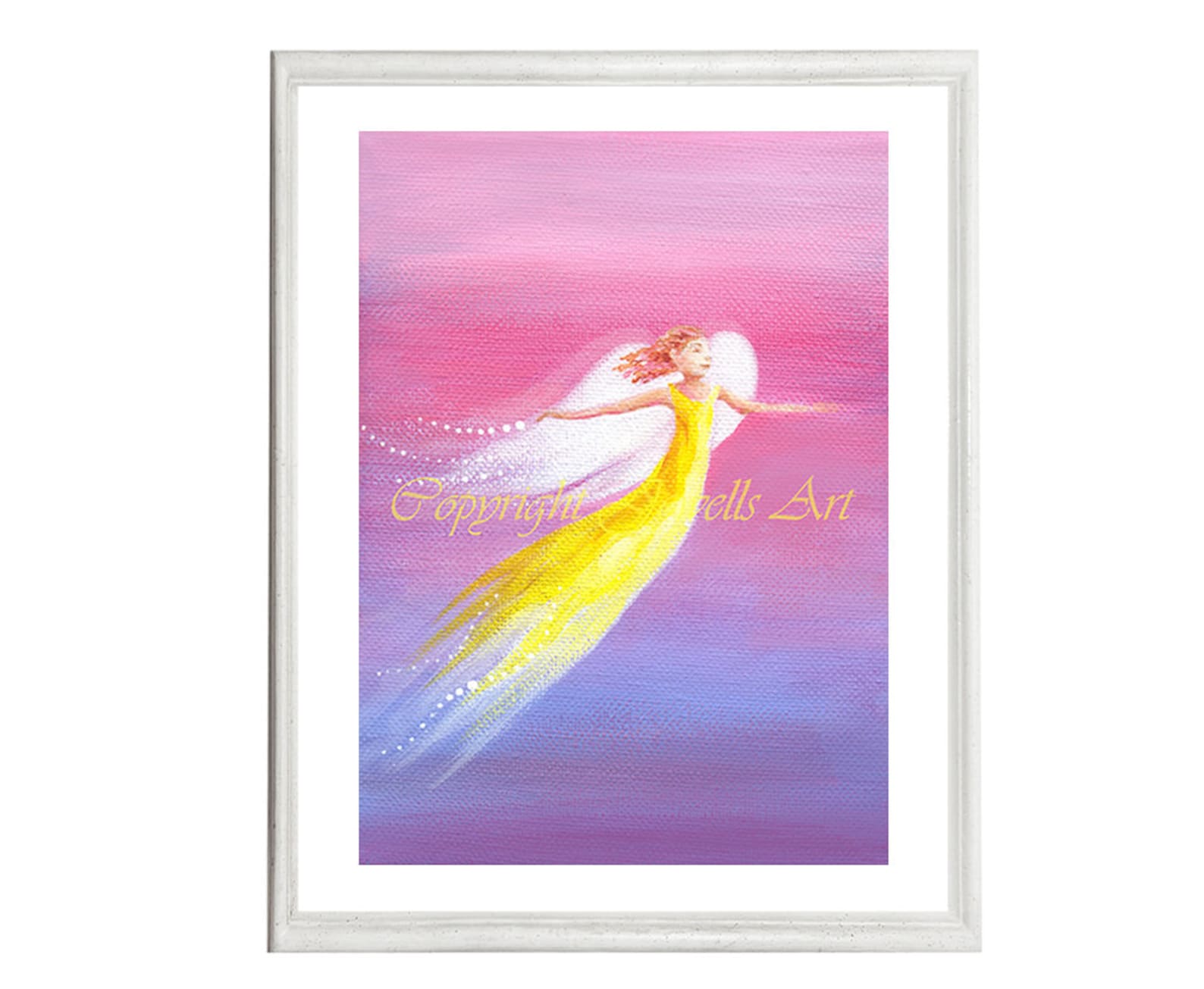 Angels Rising Series of 4 Angel Art Giclee Prints, Spiritual Art, Feng ...
