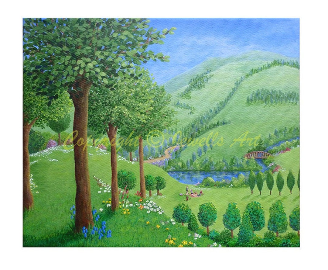 Feng Shui Art 'path of Life' Print, From My Original Acrylic Painting ...