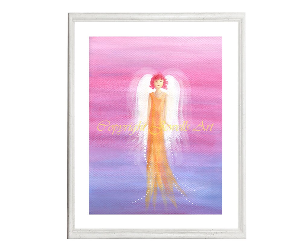 Angels Rising Series of 4 Angel Art Giclee Prints, Spiritual Art, Feng ...