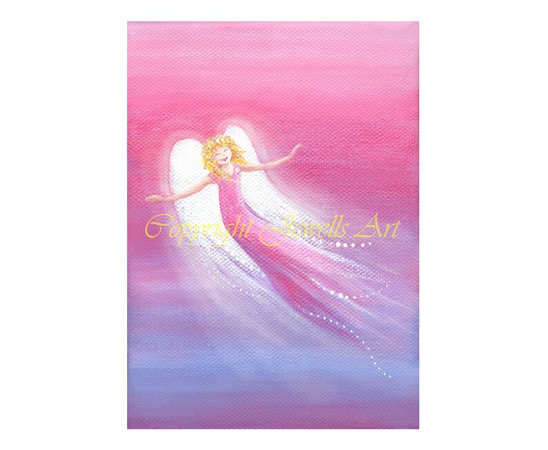 Angels Rising Series of 4 Angel Art Giclee Prints: Spiritual Feng Shui ...