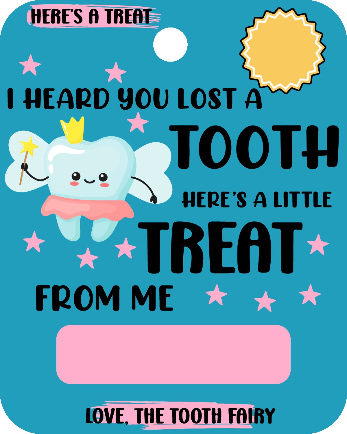 Tooth Fairy Money Card I Heard You Lost A Tooth - Etsy