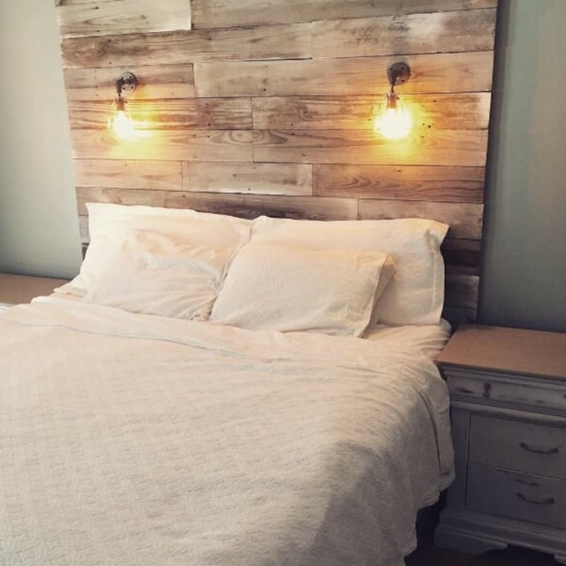 White Shiplap Headboard - Etsy