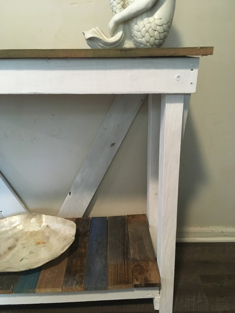 Beautiful Farmhouse Coastal Table Made for Entryway Sofa Table - Etsy