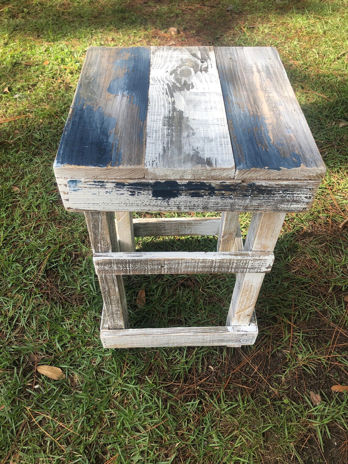 Navy Cute Farmhouse Coastal Barstool Bar and Counterheight - Etsy