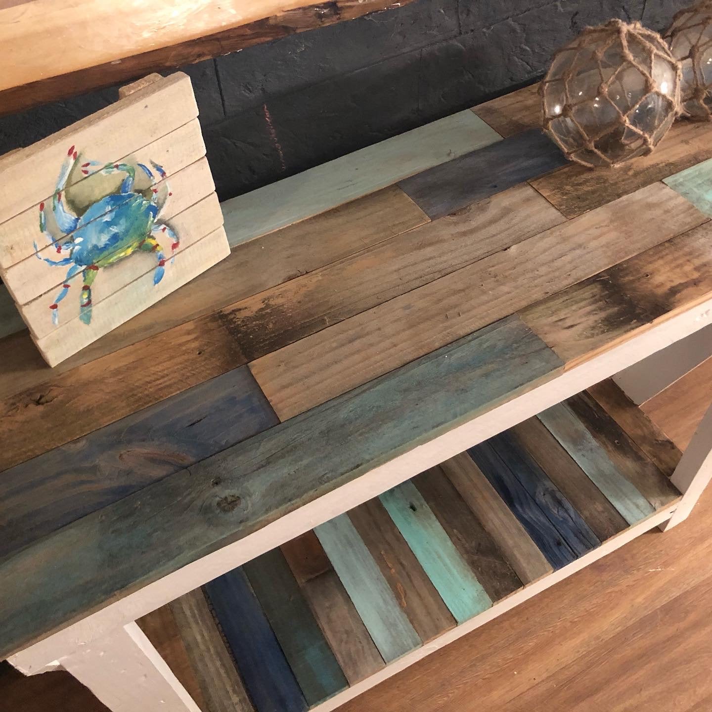 Beautiful farmhouse Coastal Table made for entryway sofa table | Etsy