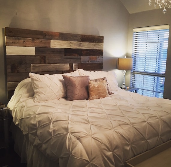 Reclaimed Wood Headboard Distressed Farmhouse Lavender Lullabies Rustic Old Wood Bed King Queen Full Twin Cottage Etsy UK