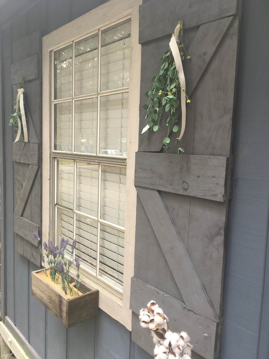 Wood Shutters Outdoor Window Curb Appeal Custom Sizes Available - Etsy