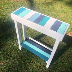 Bright Beach Inspired Small Space Coastal Console Table Perfectly ...