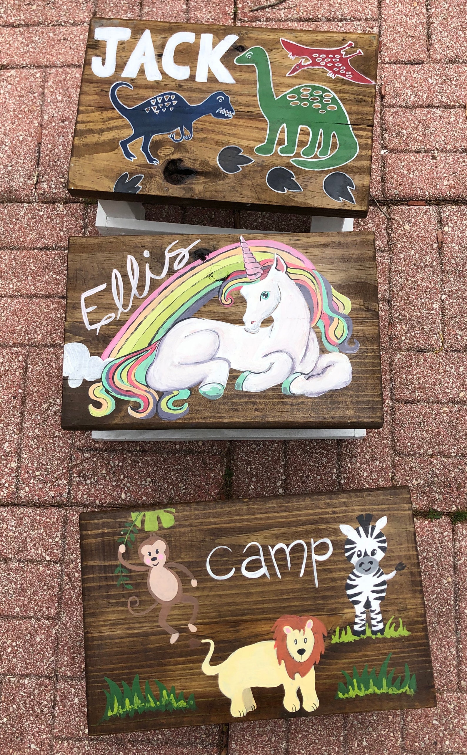 Customized Little People Stepping Bench Step Stool Kids - Etsy