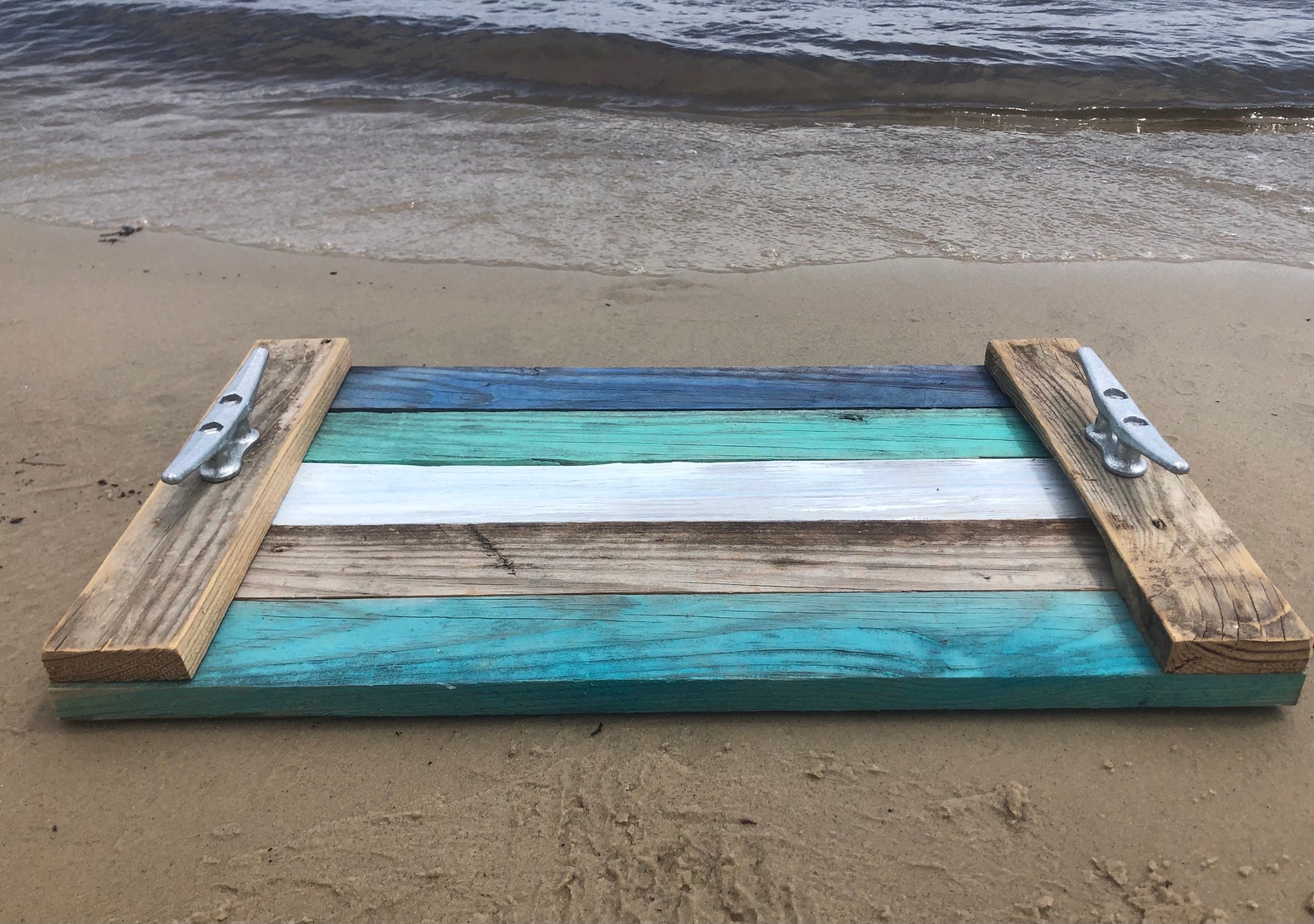 Beach Coastal Serving Tray Breakfast Platter Charcuterie Tray Table ...