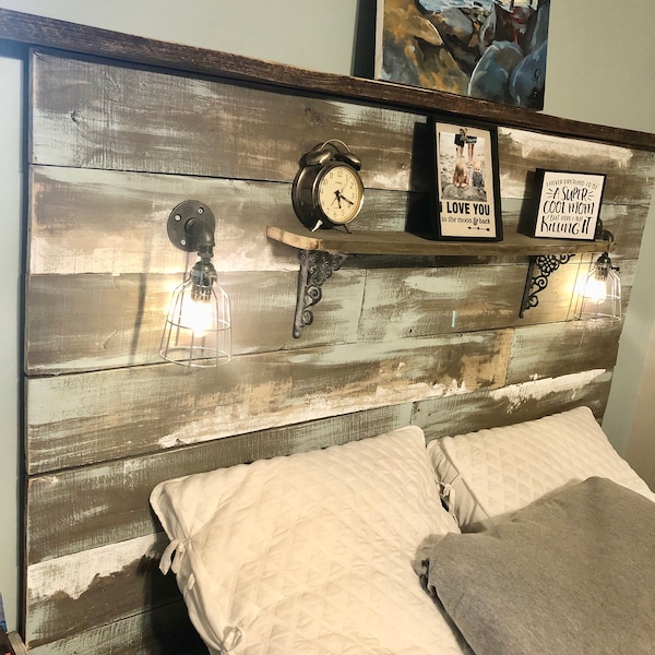 Distressed Headboard - Etsy