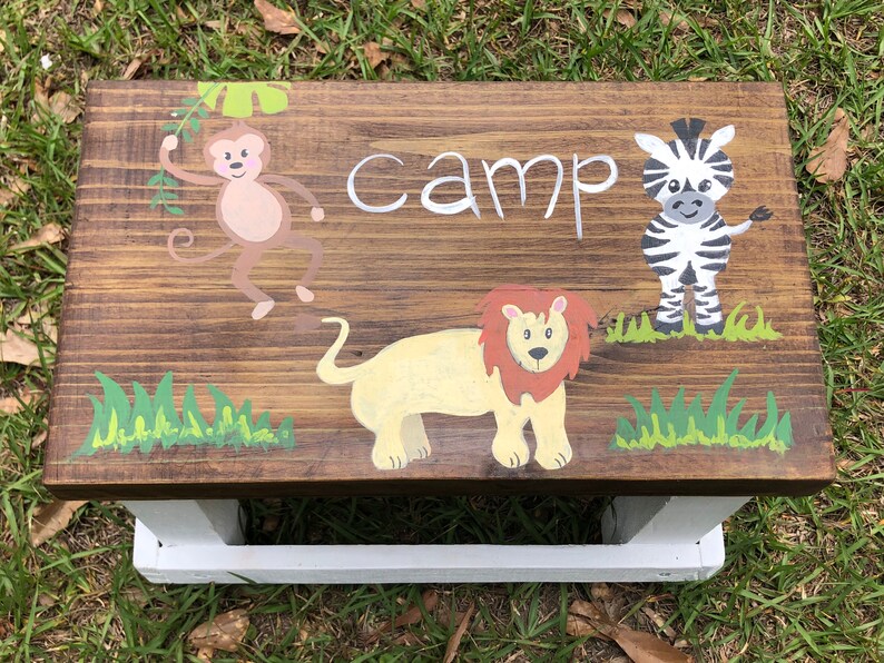 Customized Little people stepping bench step stool kids | Etsy
