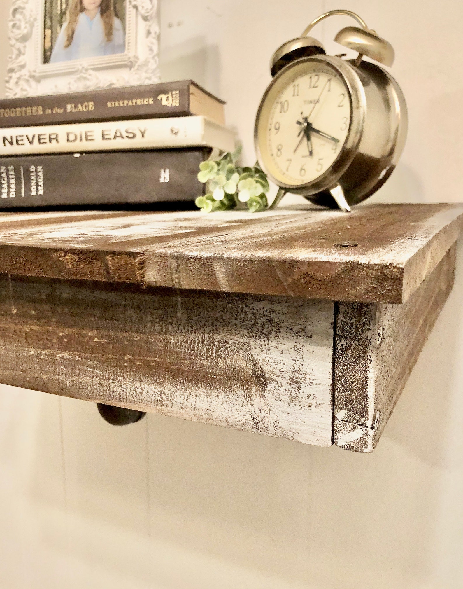 Floating Rustic Farmhouse Nightstand - Etsy