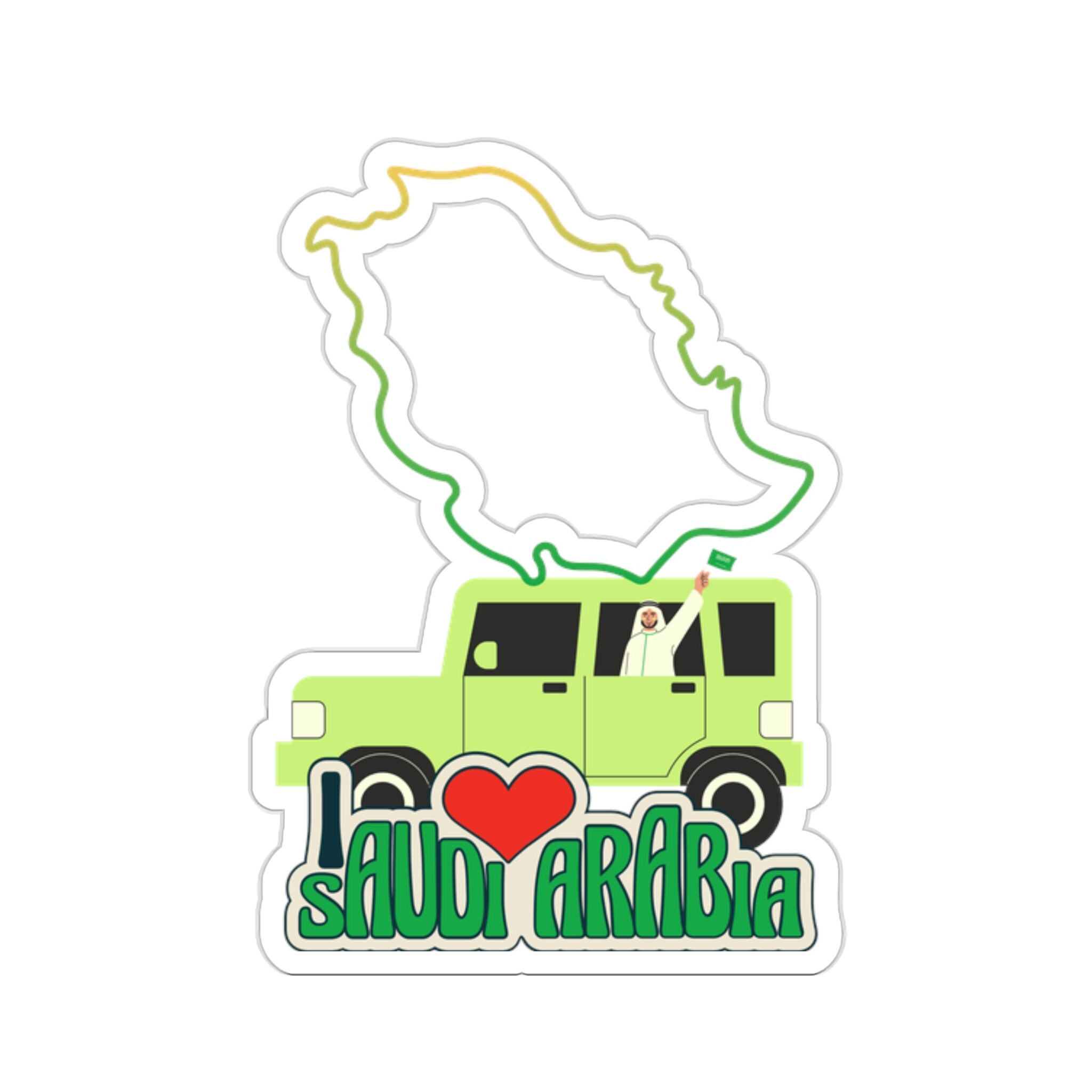 Saudi National Day 2023 Vinyl Stickers I Love Saudi Arabia - Etsy