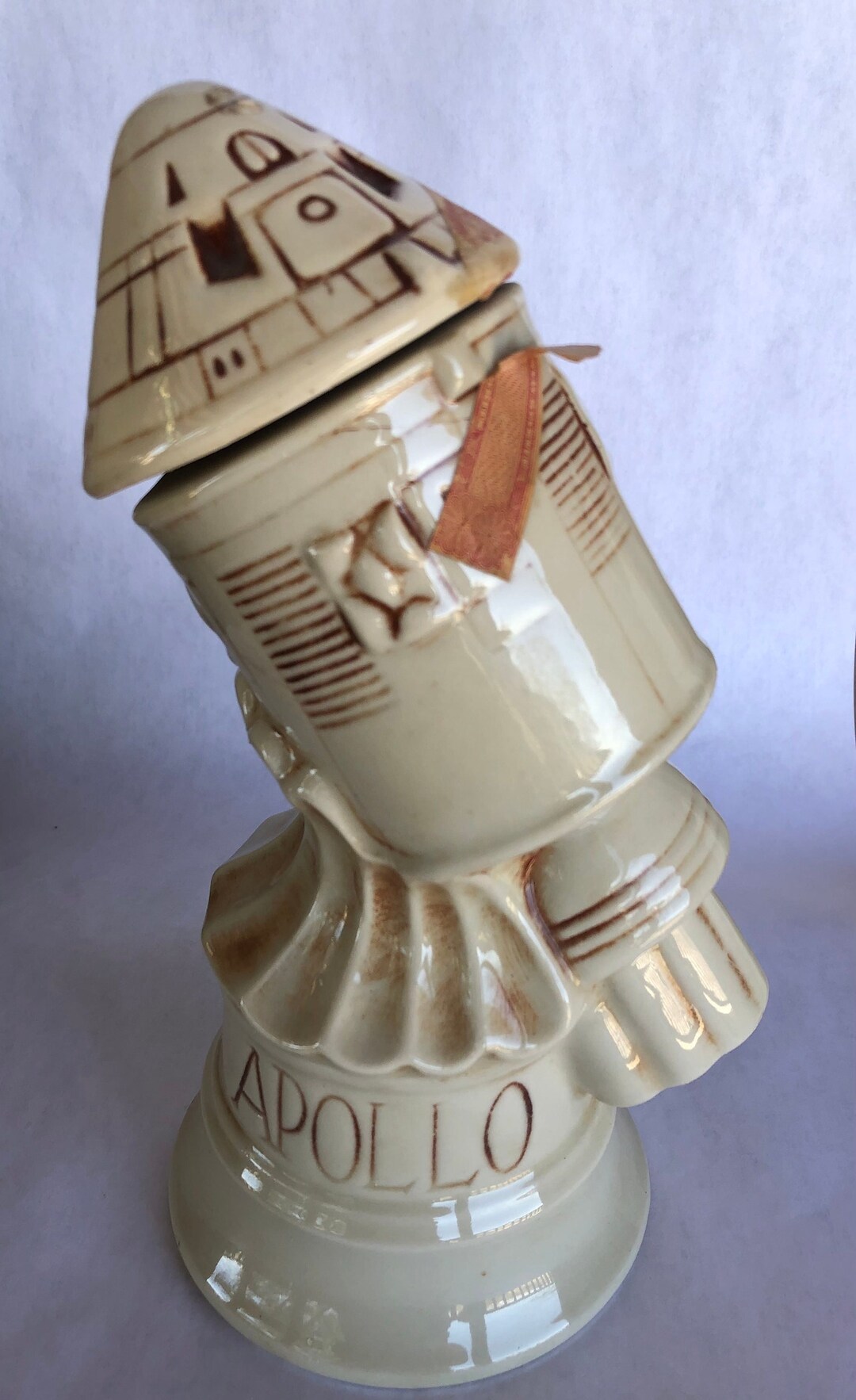 NASA Apollo Shuttle Whiskey Decanter Bottle Vintage Bar Mancave Decor ...