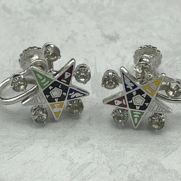 Order of the Eastern Star Earrings - Etsy