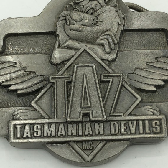 Vintage Taz Tasmanian Devil Belt Buckle Cartoon Belt Gem