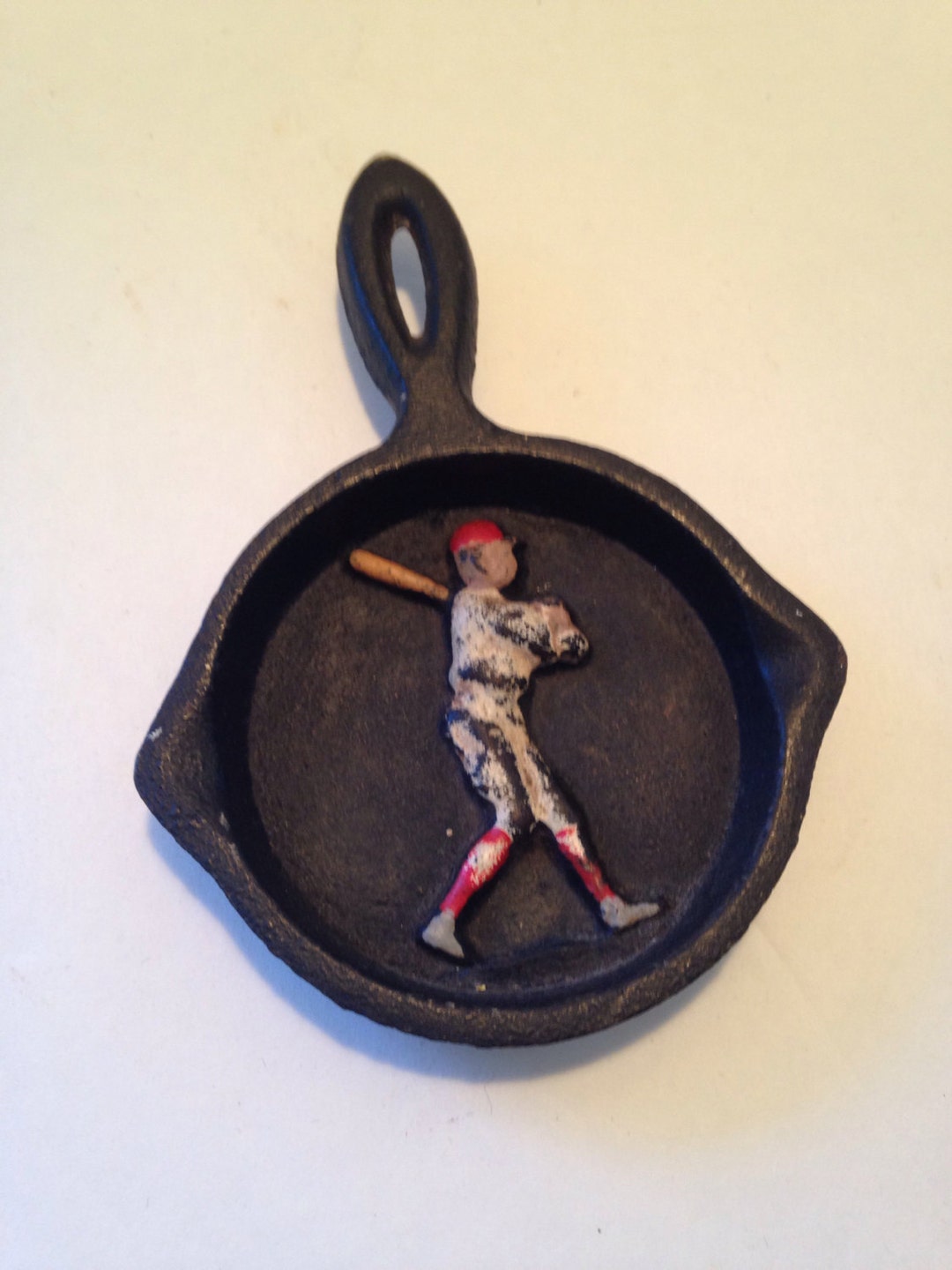 Toy Mini Cast Iron Skillet Baseball Player - Etsy