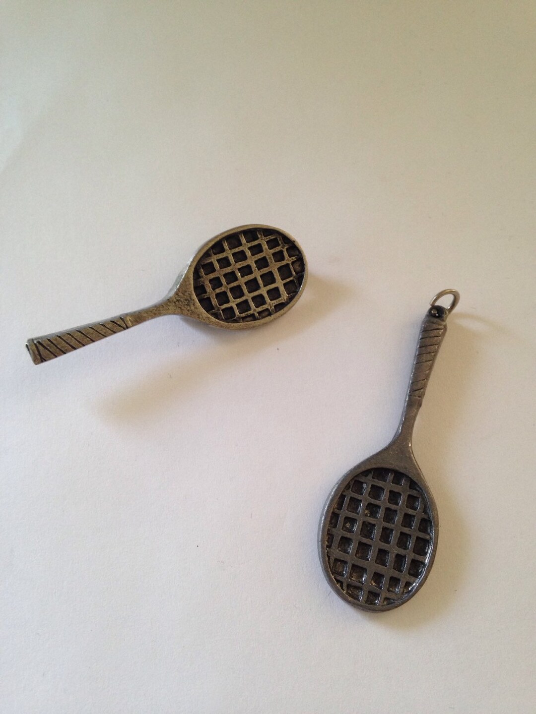 Tennis Pendant and Matching Pin Brooch Pewter Metzke - Etsy