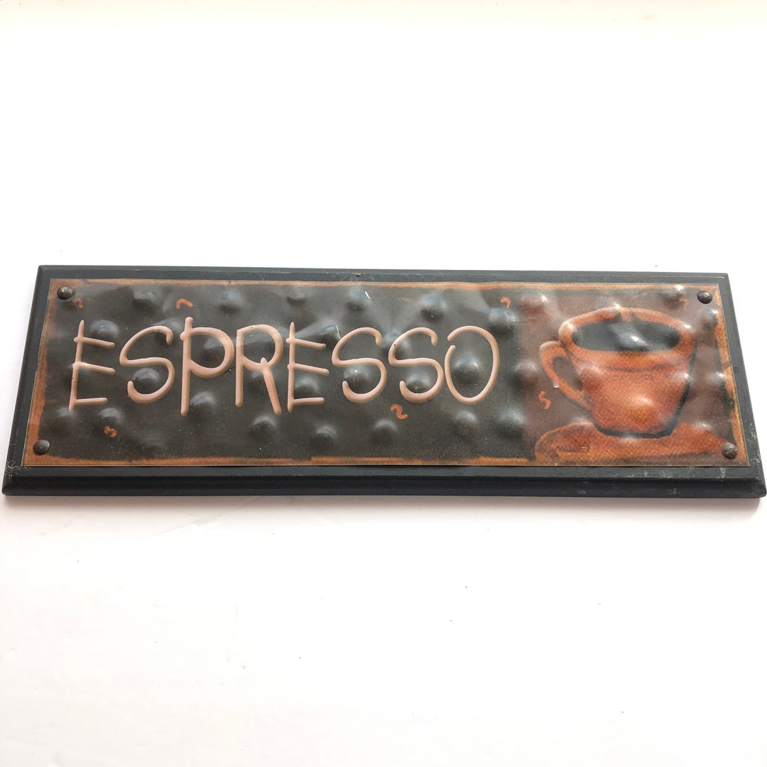 Café Espresso Letrero de interior para cafetería Cafetería Bar - Etsy ...