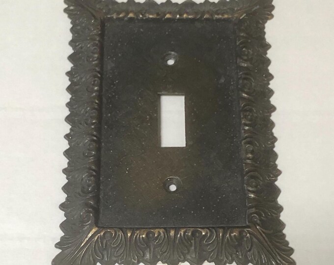 Antique Metal Ornate Single Switch Plate Cover Vintage Hardware - Etsy