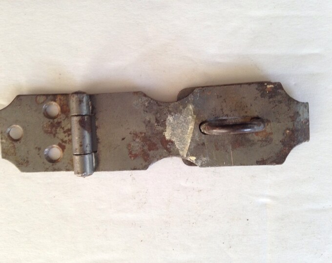Old Gate Door Steel Latch Hinged Hasp Clasp Lock Hardware - Etsy