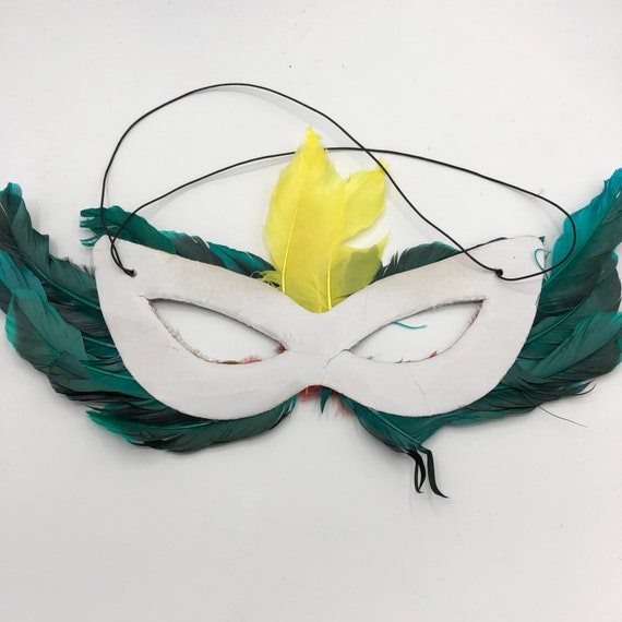 Green Masquerade Mask Feather Women Mask Masquerade … - Gem