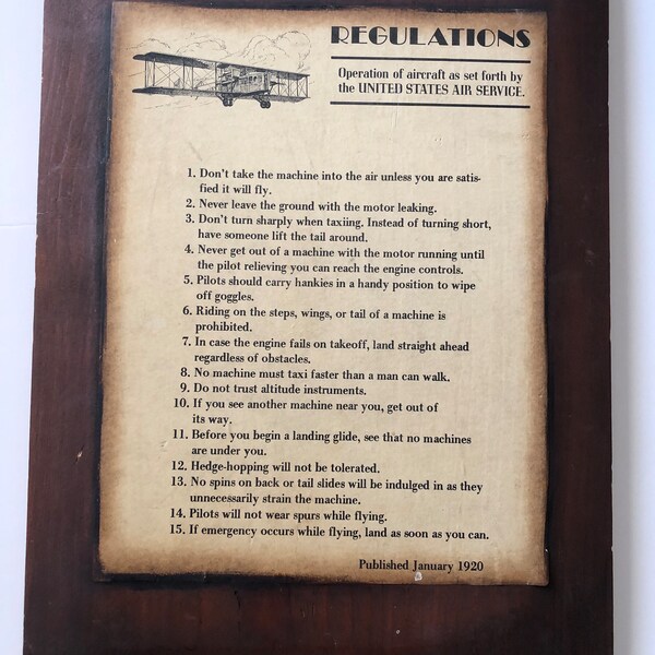 Antique Airplane Wall Decor - Etsy