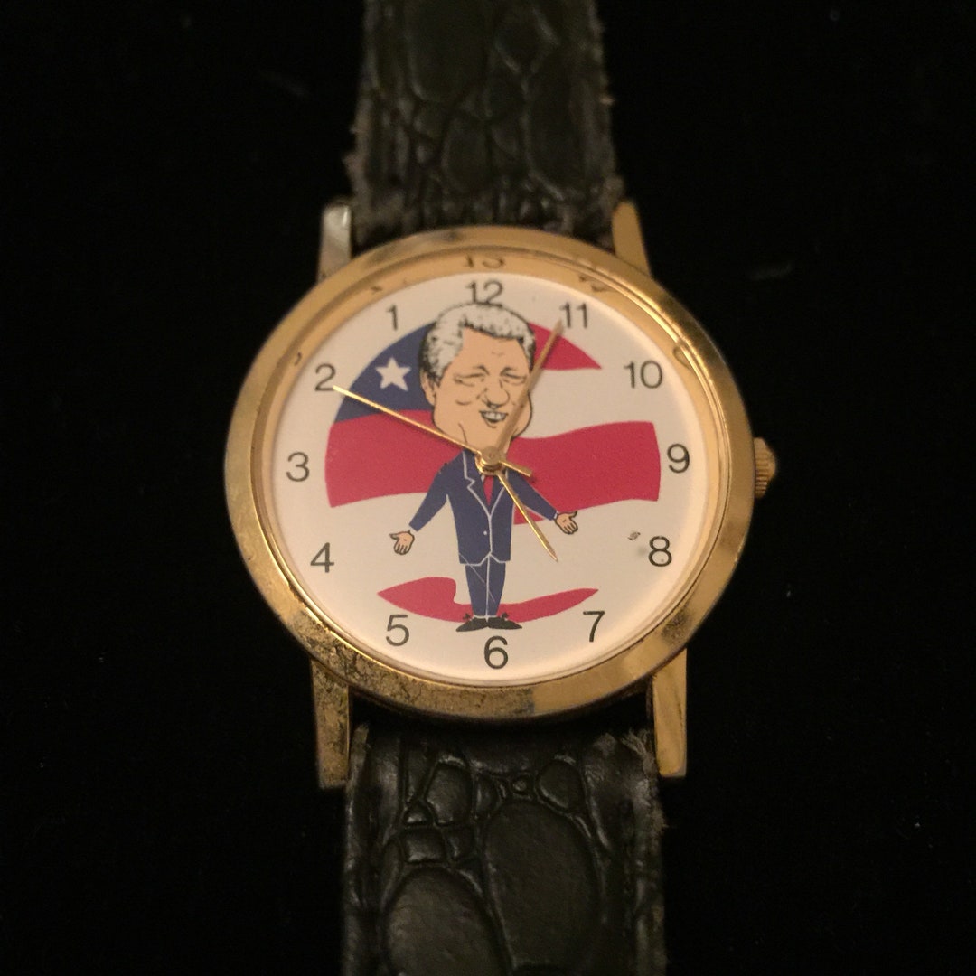 Bill Clinton Backwards Running Watch - Etsy