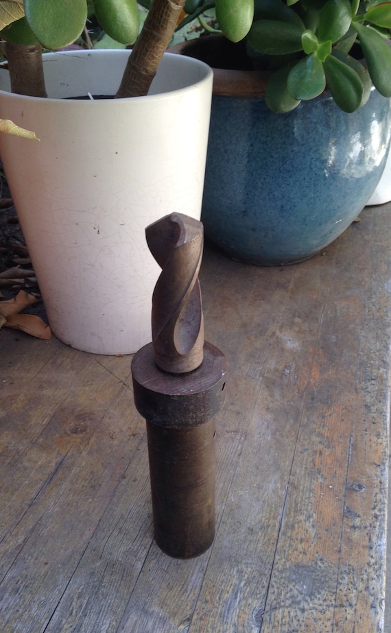 Large One Inch Drill Bit Industrial Factory Salvage Large | Etsy