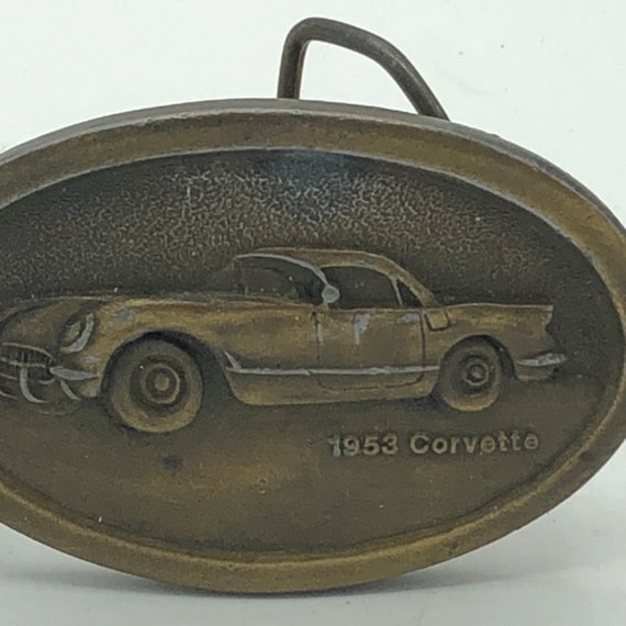 Corvette Emblem Logo Vintage Belt Buckle 1950s Corvet… - Gem