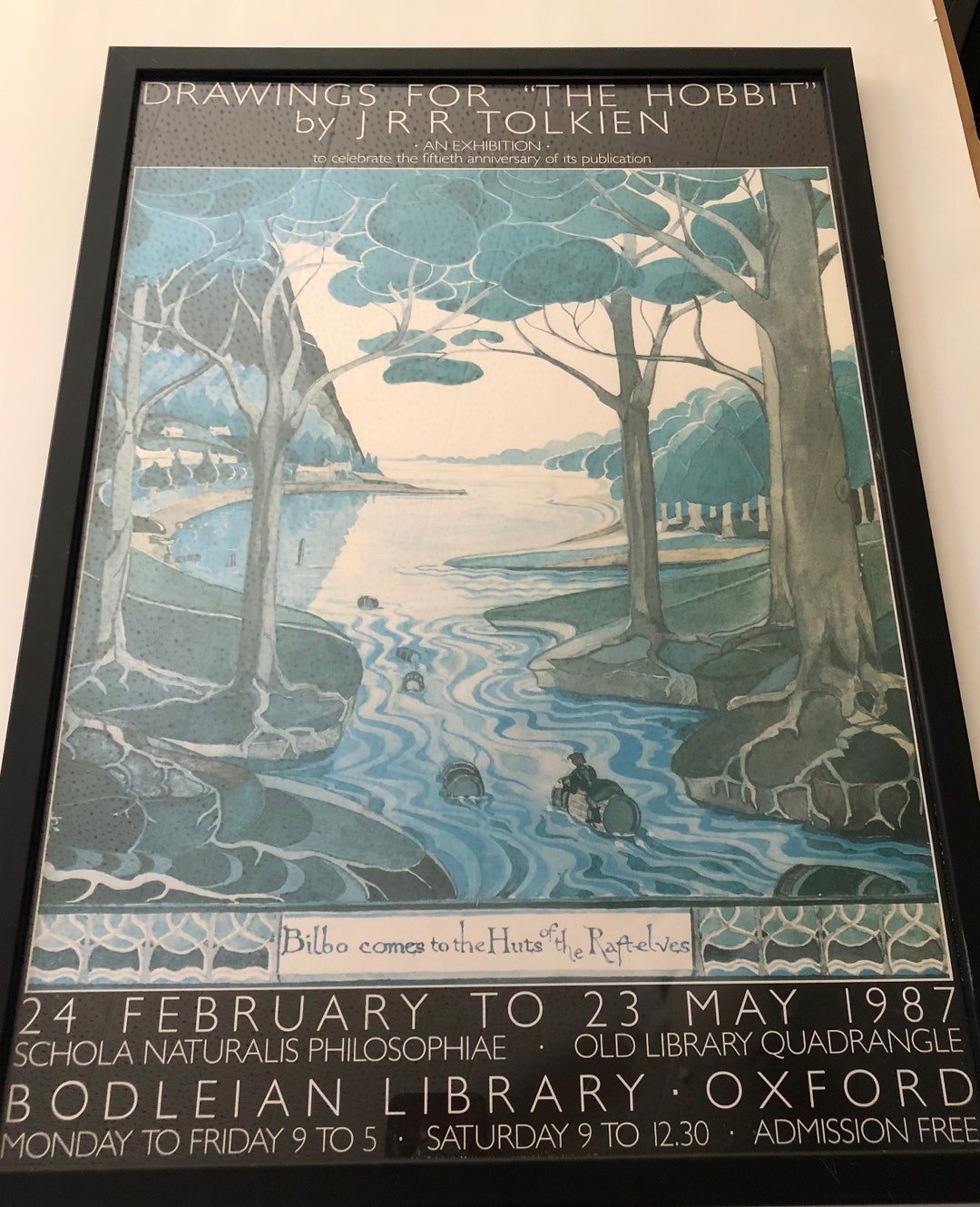 Vintage Tolkien Exhibition Poster the Hobbit J.R.R. Tolkien - Etsy